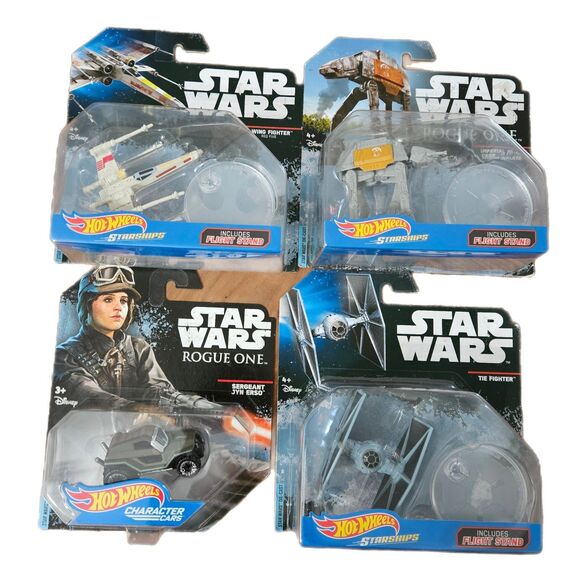 Star Wars | Toys | New Star Wars Hot Wheels Rogue One Car Two Starships ...